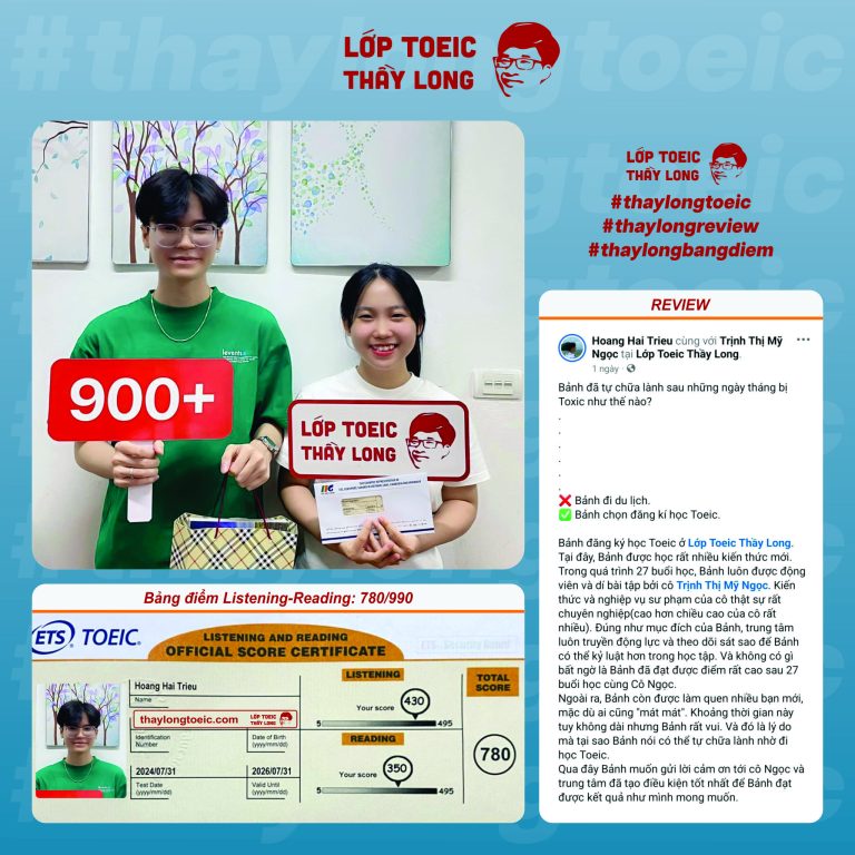 Hoang Thai Trieu 780 LR - Lớp Toeic Thầy Long