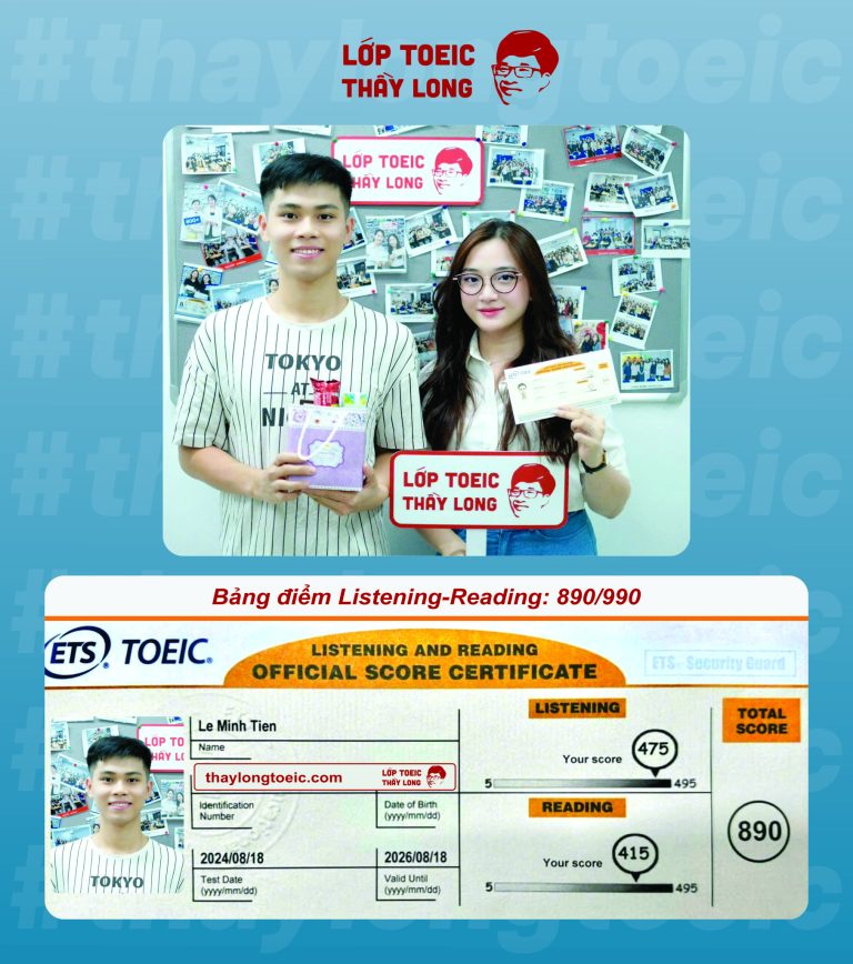 Le Minh Tien 890 LR - Lớp Toeic Thầy Long