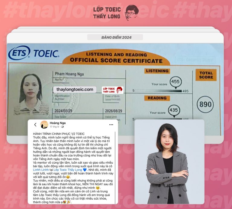 Pham Hoang Nga 890 LR - Lớp Toeic Thầy Long
