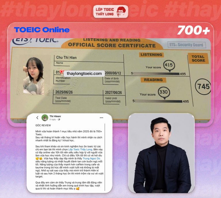Chu Thi Hien 745 LR - Lớp Toeic Thầy Long