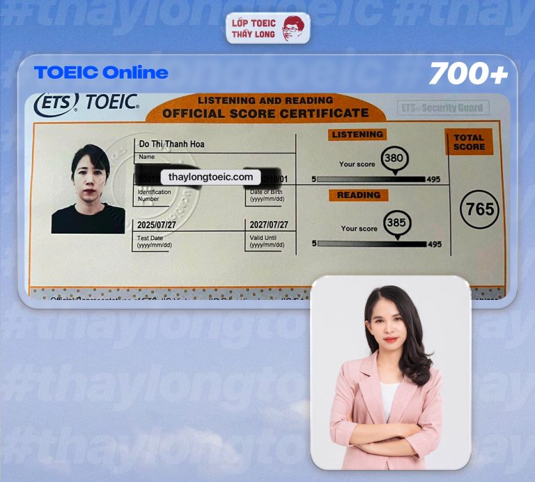 Do Thi Thanh Hoa 765 LR - Lớp Toeic Thầy Long