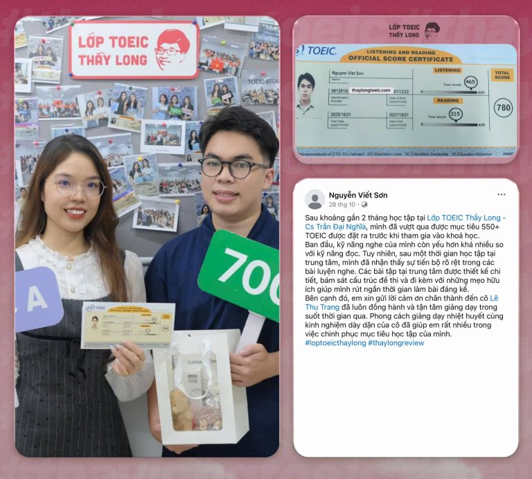 Nguyen Viet Son 780 LR - Lớp Toeic Thầy Long