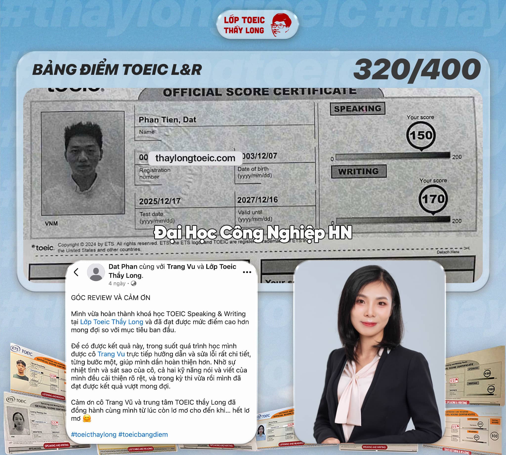 Phan Tien Dat 320 SW - Lớp Toeic Thầy Long